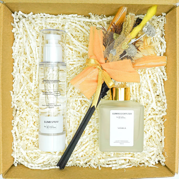 Floral & Fragrance Refresh Gift Set | Room & Linen Spray with Diffuser ...